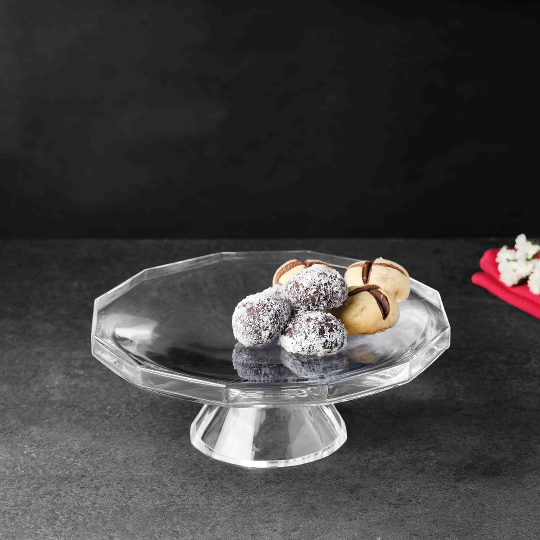 Pasabahce Crystallin Torte Footed Serving Platter - 30 cm – ETTC