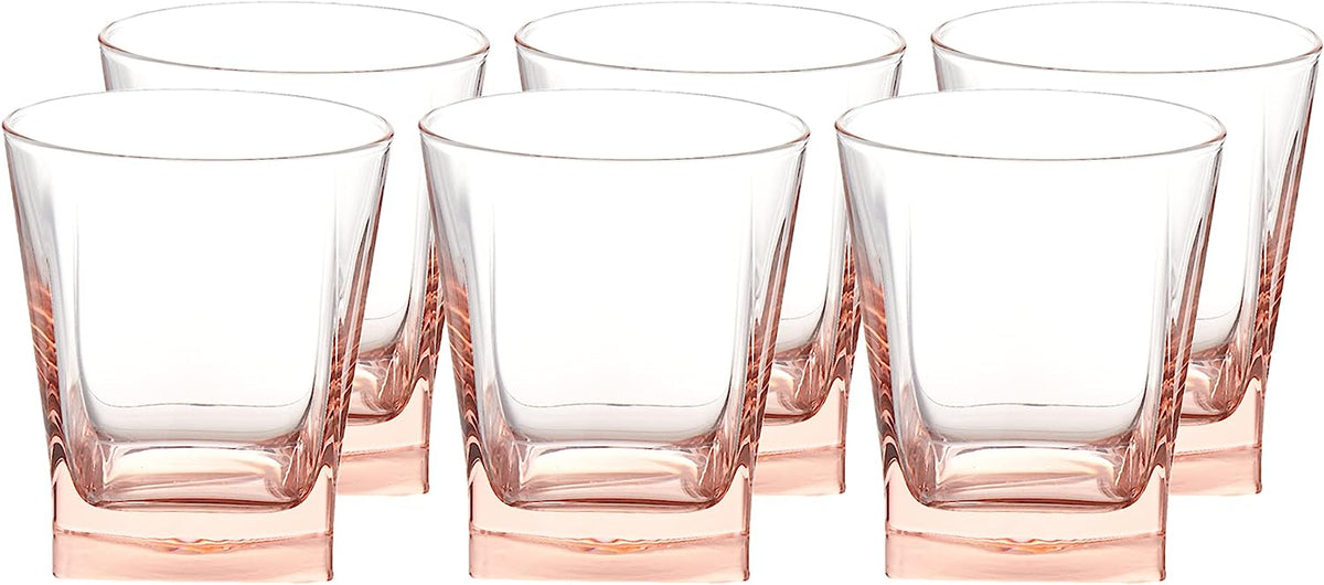 Pasabahce Carre Old Fashioned Glass - Pink, 205ml – ETTC