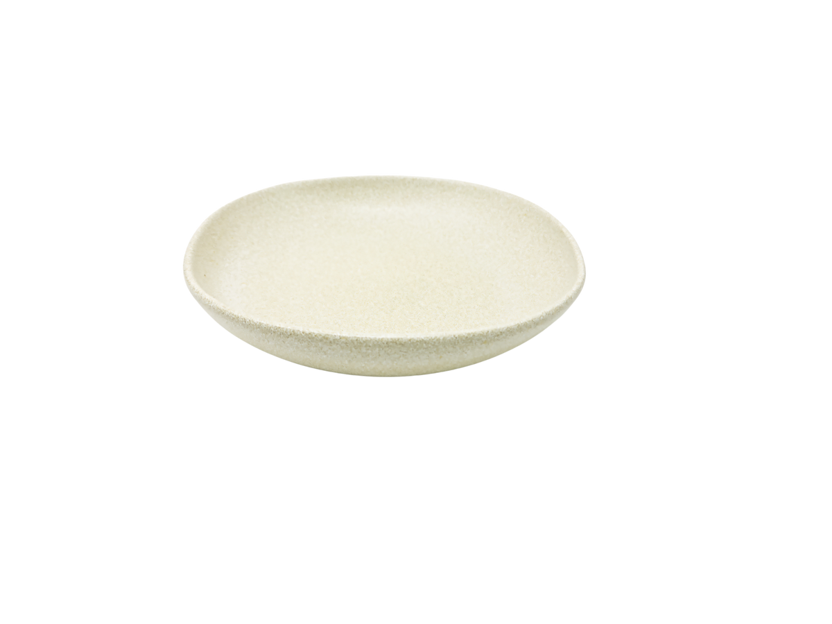 AbraCadabra Sandstone Deep Dessert Plate - Silver Grey, 22cm – ETTC