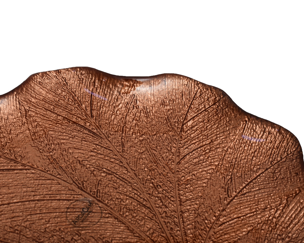 ArdaCam Lotus Leaf Plate - Metallic Copper, 27.5 cm – ETTC