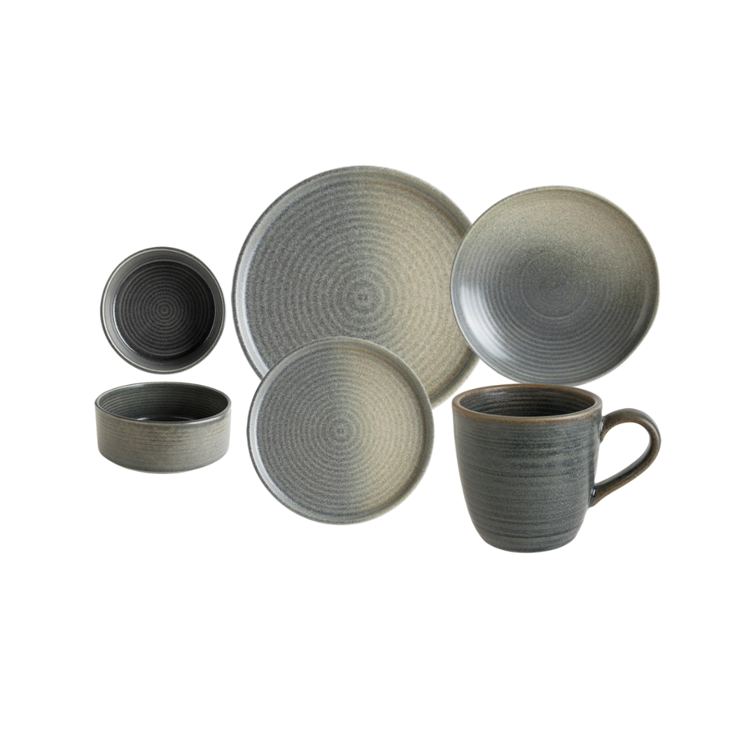 Bonna Hornfels Ripple Dinner Set - 20 Pieces for 4 People – ETTC