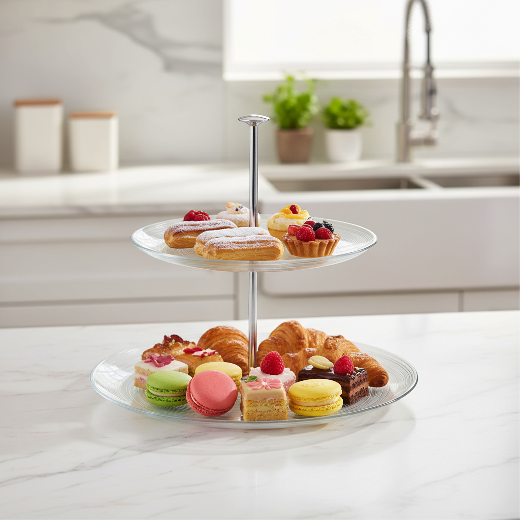 ArdaCam Circle 2-Tier Serving Platter - 24 cm – ETTC