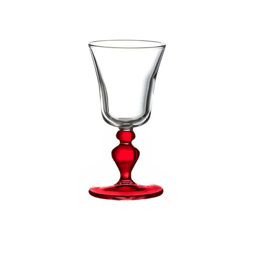 Pasabahce Victoria White Wine Glass - Red Stem, 195 ml – ETTC