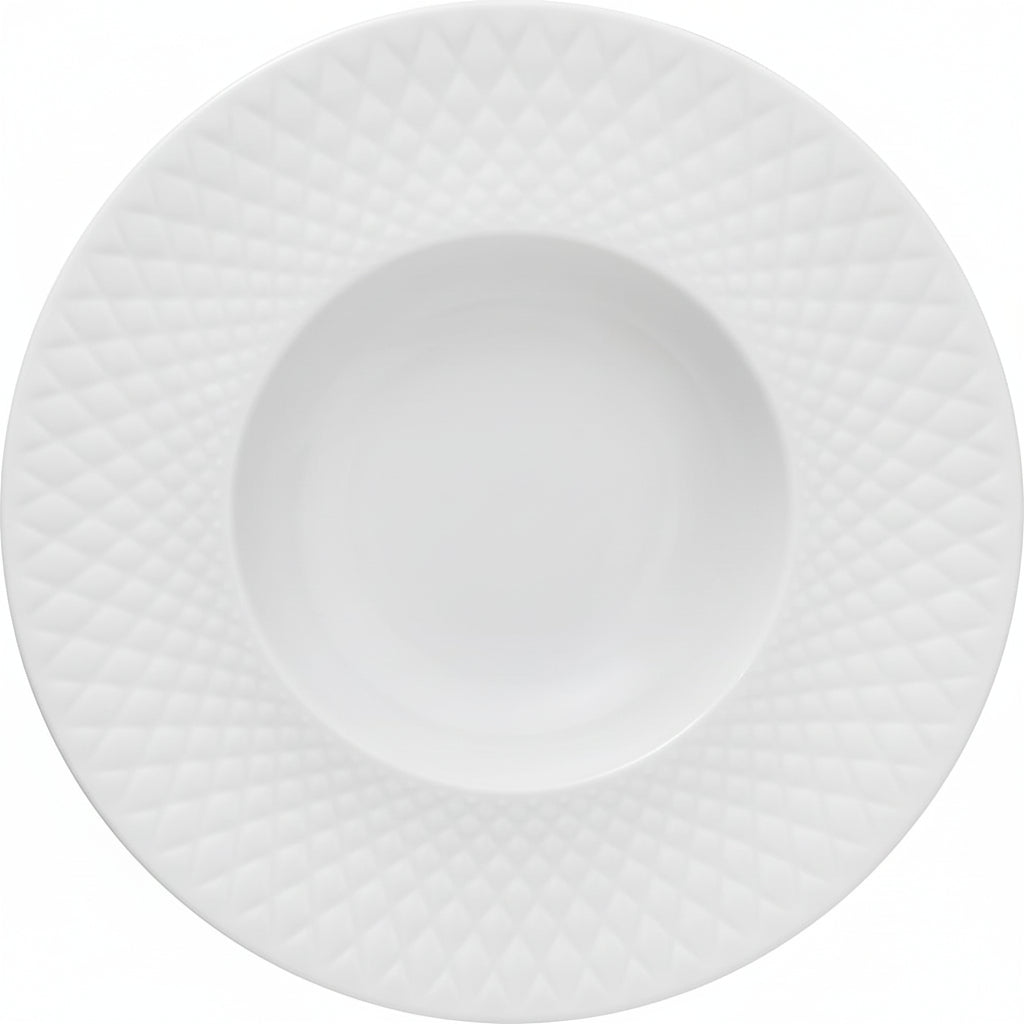 Tunisie Brilio Pasta Plate - Platinum Rim, 27cm – ETTC