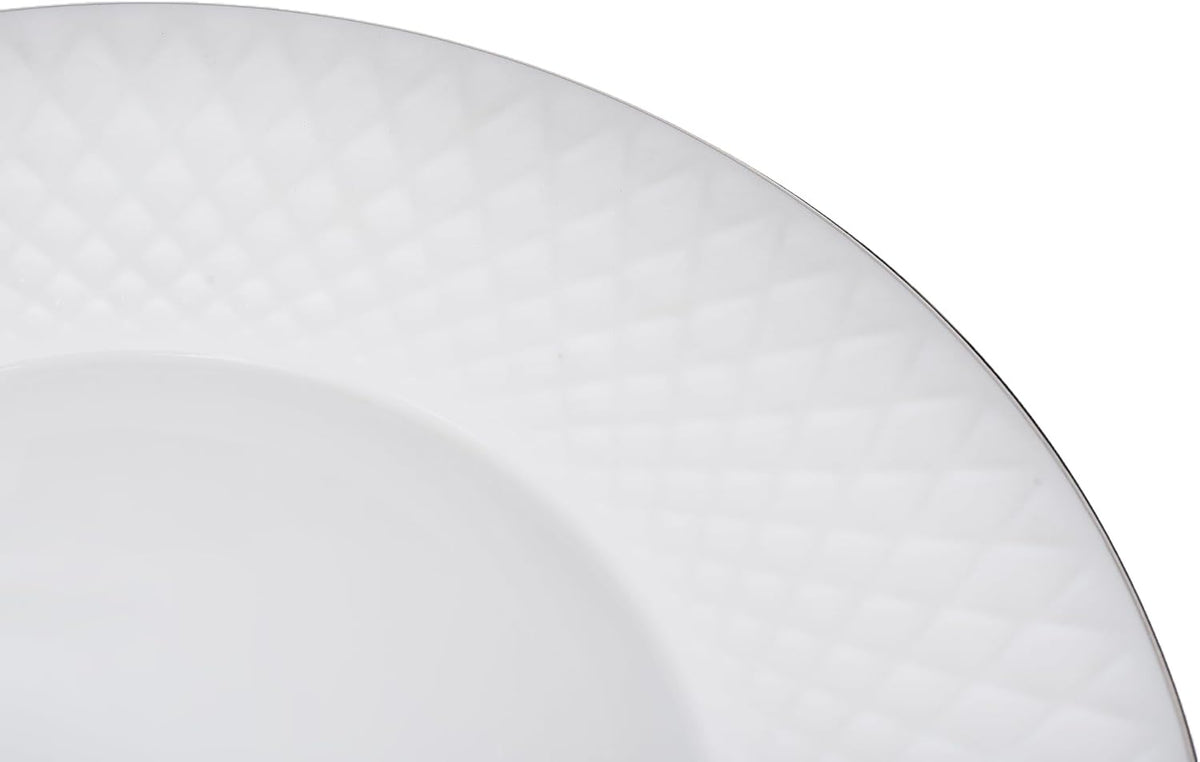 Tunisie Brilio Pasta Plate - Platinum Rim, 27 cm – ETTC