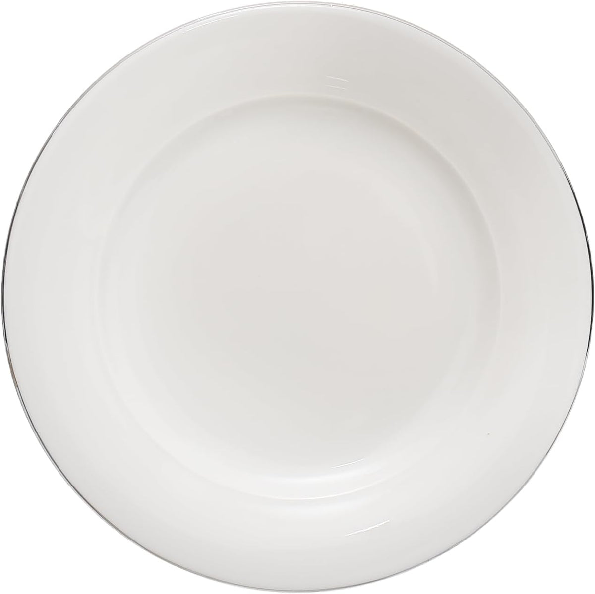 Tunisie Artemis Ivory Dessert Plate - Platinum Rim, 22cm – ETTC