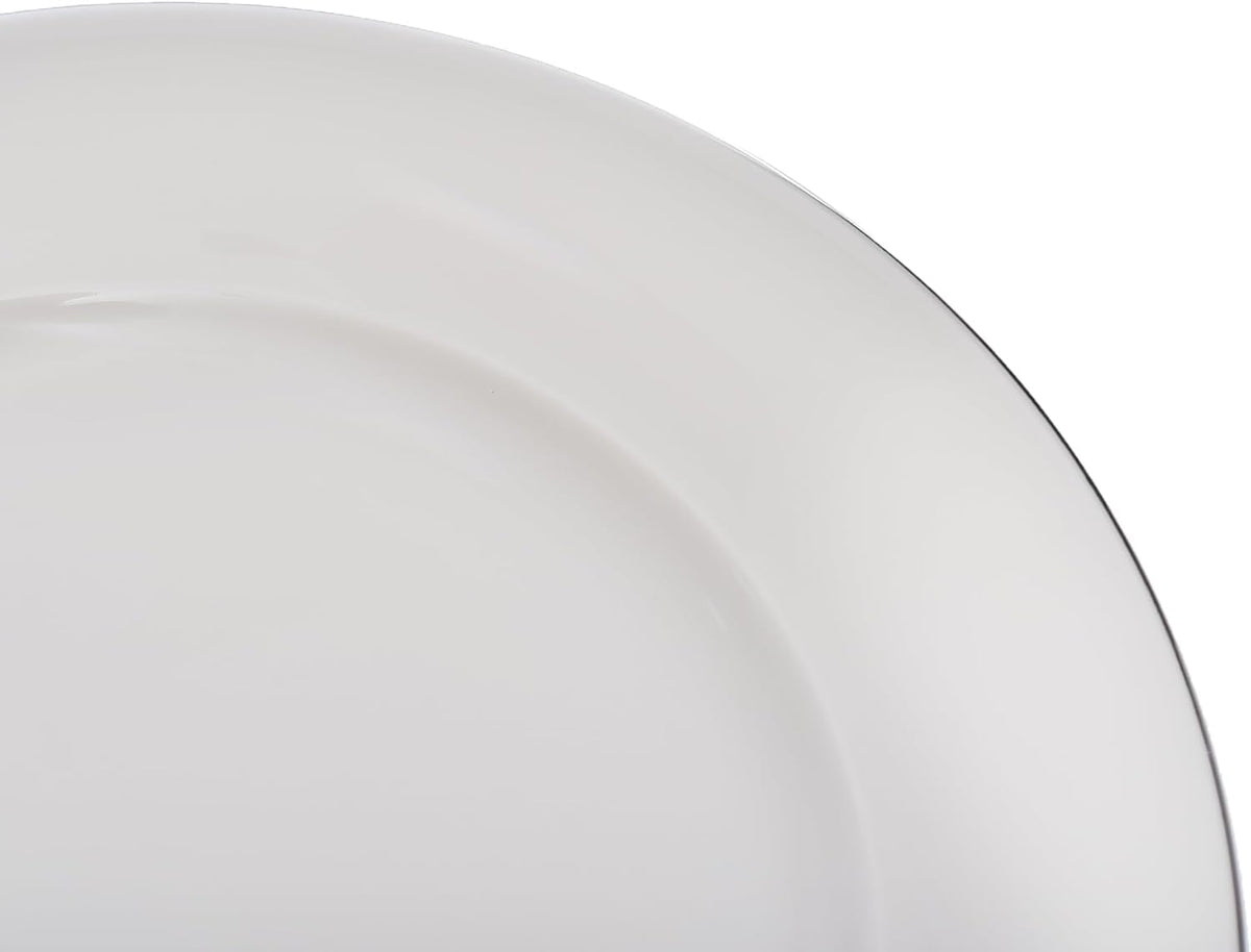 Tunisie Artemis Ivory Dessert Plate - Platinum Rim, 22cm – ETTC