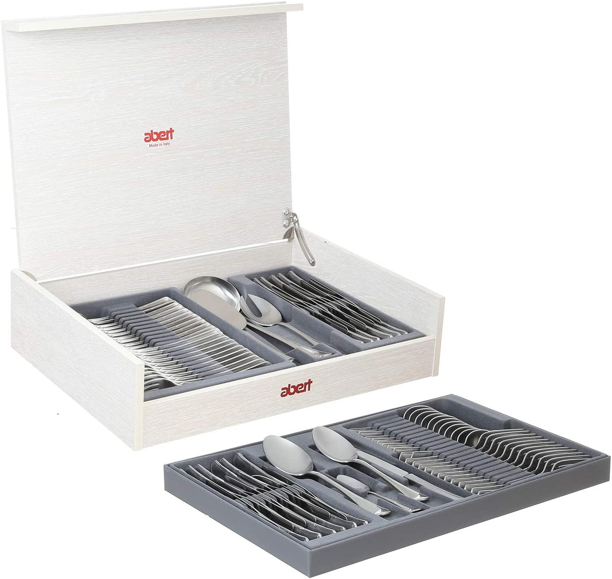 Abert Vintage Cutlery Set - Matte Silver, 77 Pieces – ETTC