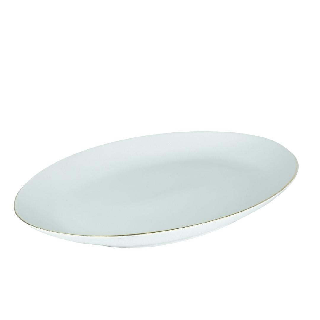 Tunisie Common Oval Serving Plate - Gold Rim, 38cm – ETTC